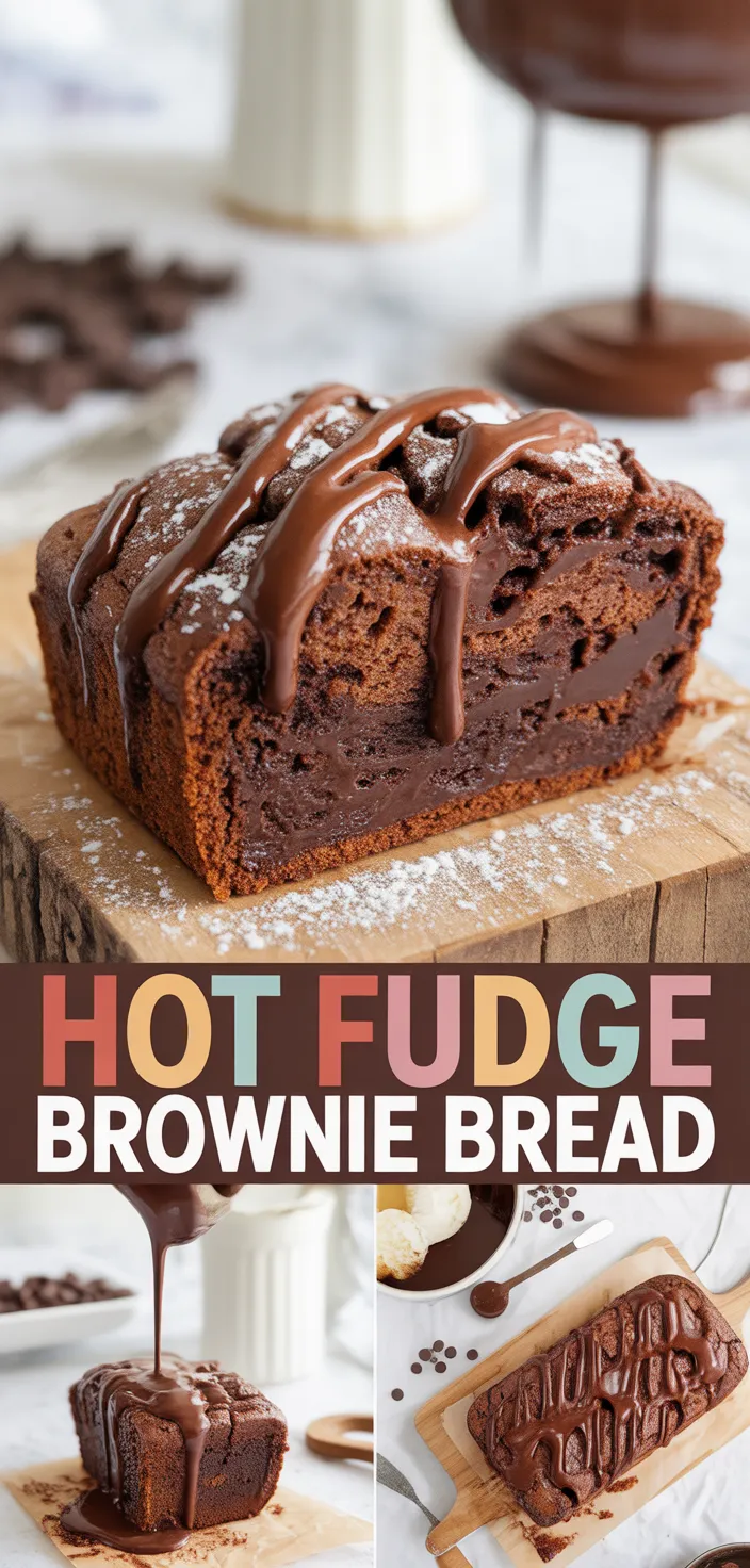 Hot Fudge Brownie Bread Recipe - My Baking treats